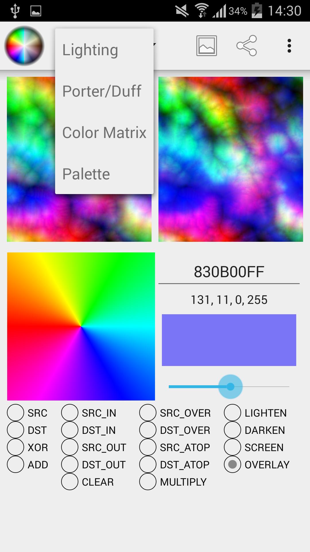 Android Color Filters — a project by Róbert Papp (TWiStErRob)
