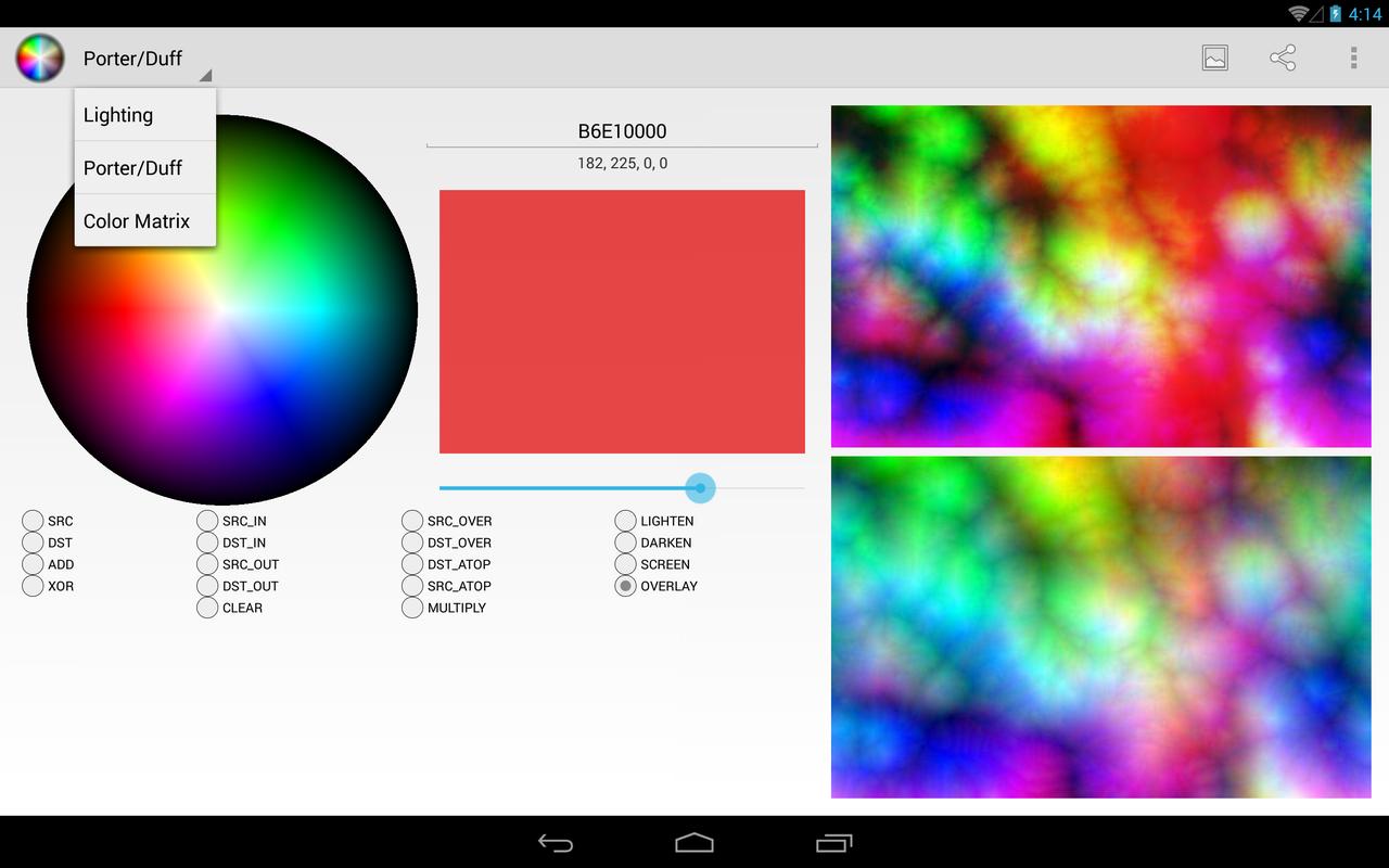 Android Color Filters — a project by Róbert Papp (TWiStErRob)